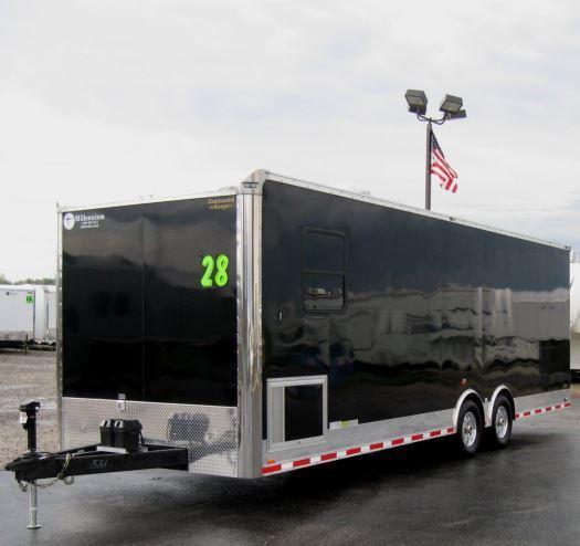 Custom 28' Millennium Auto Master Enclosed Trailer Recessed E-Track in ...