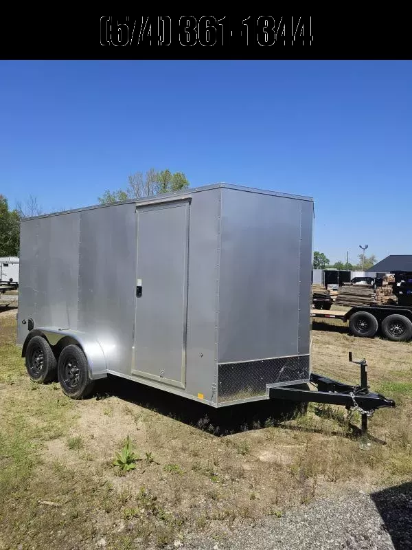 2025 LOOK 7X14 Enclosed Cargo Trailer 6'6 INSIDE RAMP DOOR in Elkhart ...