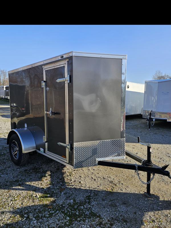 2024 Cargo Mate 5X8 Enclosed Cargo Trailer ramp rear door aluminum ...