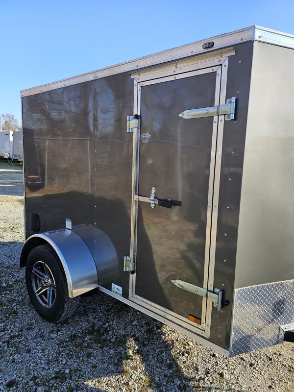 2024 Cargo Mate 5X8 Enclosed Cargo Trailer ramp rear door aluminum ...