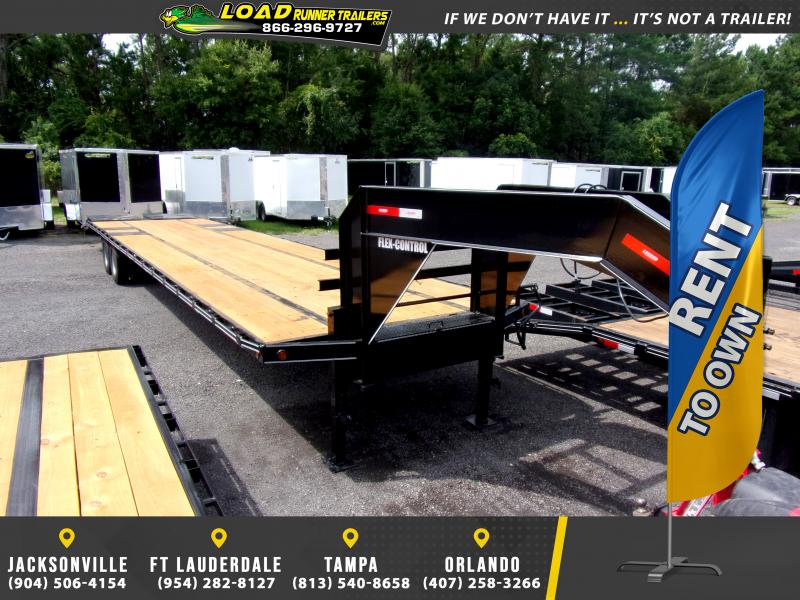 *122380* 8.5x40 Gooseneck Flatbed Deck Over Trailer |LRT Haulers ...