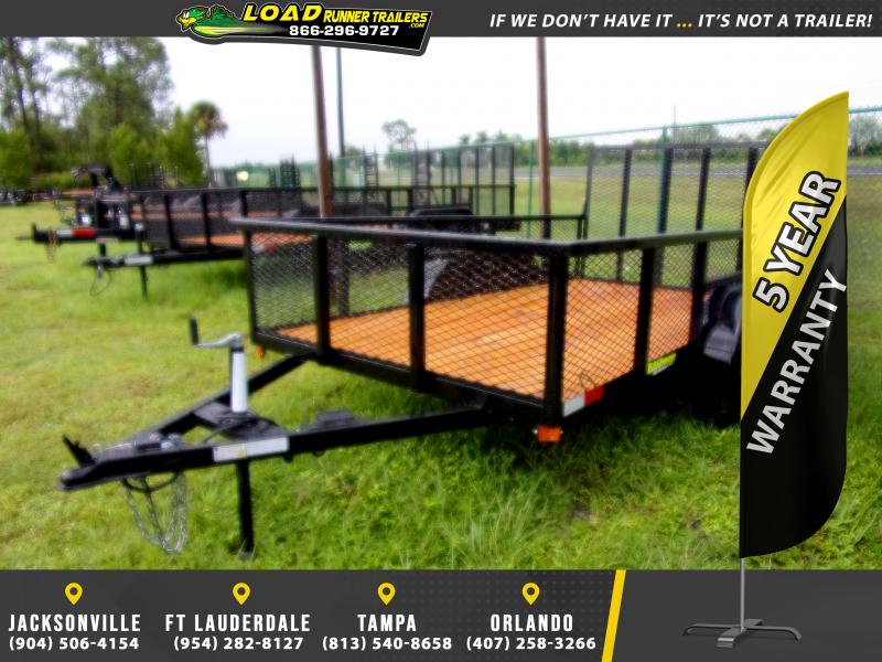 *123070* 6x12 Utility Trailer with 2' Mesh Sides |Tandem Axle 6 x 12 ...