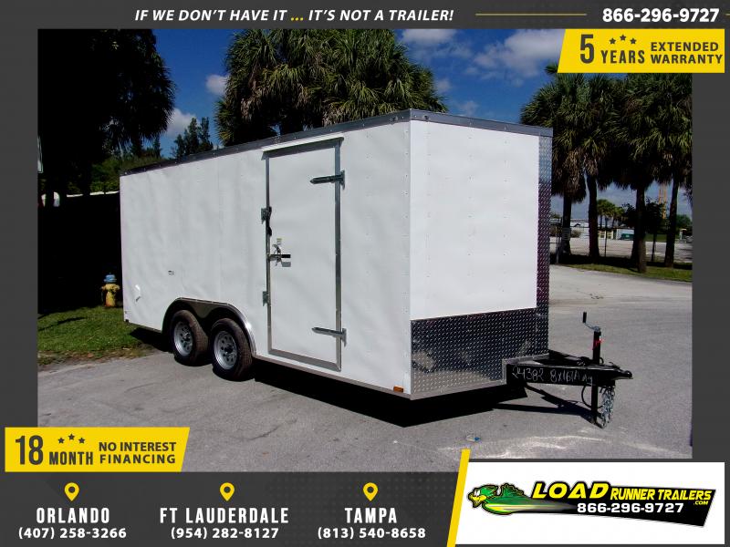 *E10B* 8.5x16 Enclosed Cargo Trailer |LRT Tandem Axle Trailers 8.5 x 16 ...