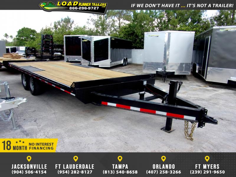 *123592* 8.5x20 Flatbed Deck Over Trailer |LRT Tandem Axle Trailers 8.5 ...