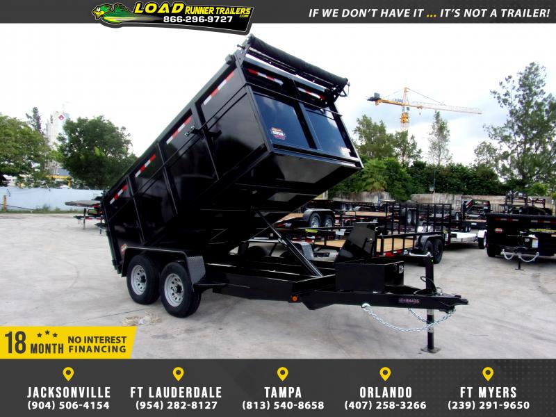 *123454* 6x12 4' Walls Dump Trailer |5 Ton 48" Sides Dumps & Trailers 6 x 12 | Load Runner ...