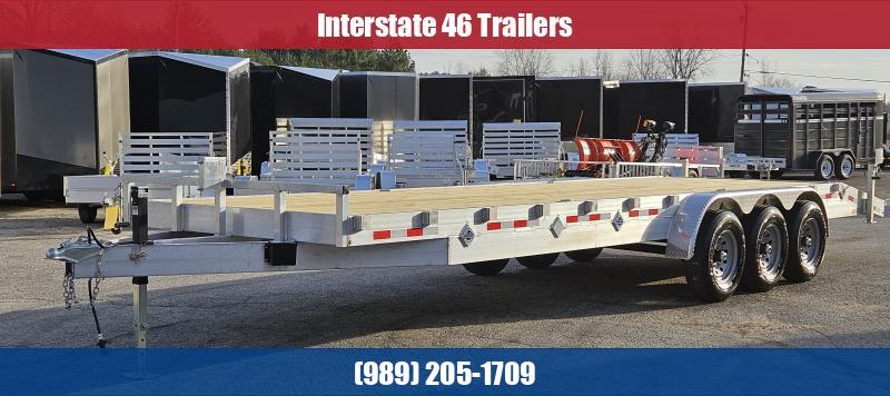7 X 28 TRI-AXLE ALUMINUM TRAILER JAXON FAB WERKS 2024 GVWR 21000# in ...