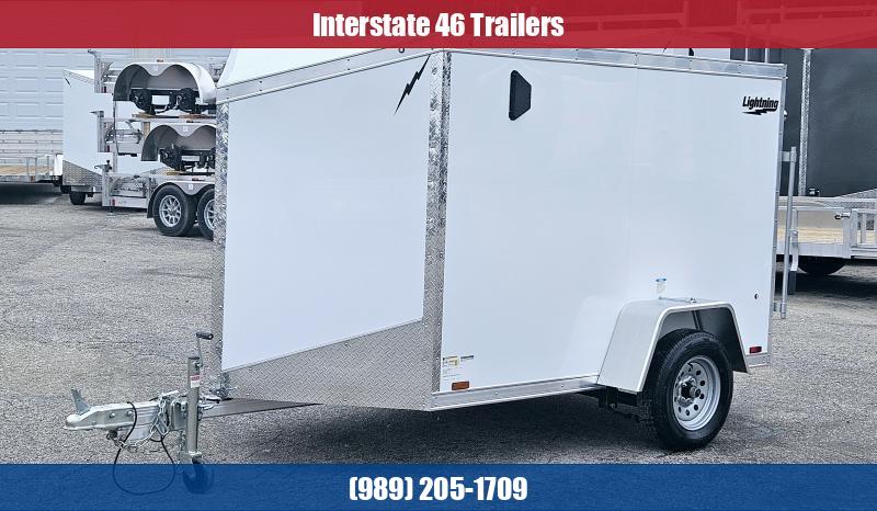 5 X 8 LIGHTNING ENCLOSED CARGO SINGLE AXLE ALL ALUMINUM in Sanford, MI ...