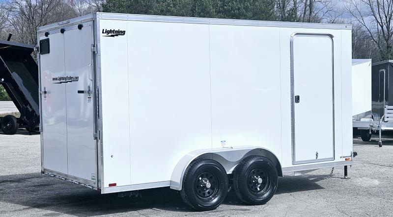 7 x 14 ENCLOSED CARGO 14 FOOT BOX + 2 ' VNOSE ALUMINUM BY FOREST RIVER ...