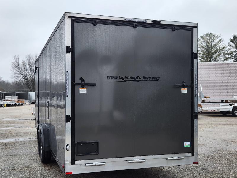 29 FT SNOWMOBILE ENCLOSED 24 FT BOX + V NOSE ALL ALUMINUM 2023 BY ...