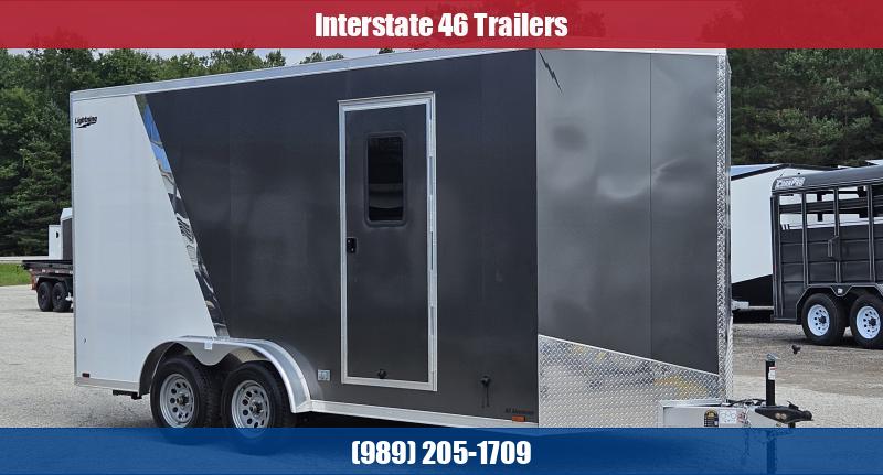 7.5 X 16 ENCLOSED CARGO W/OVERNIGHT PACKAGE ALUMINUM 2024 LIGHTNING in ...