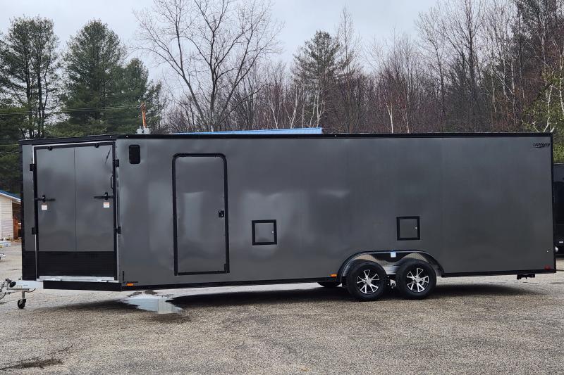 29 FT SNOWMOBILE ENCLOSED 24 FT BOX + V NOSE ALL ALUMINUM 2023 BY ...