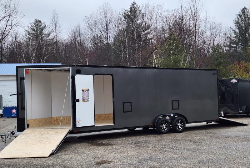 29 FT SNOWMOBILE ENCLOSED 24 FT BOX + V NOSE ALL ALUMINUM 2023 BY ...