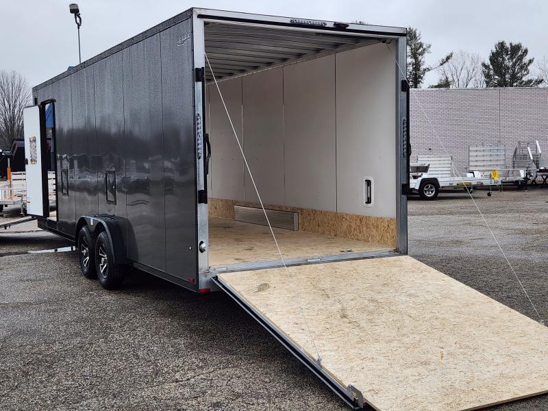 29 FT SNOWMOBILE ENCLOSED 24 FT BOX + V NOSE ALL ALUMINUM 2023 BY ...