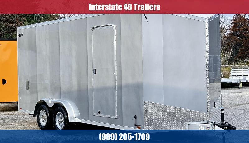 20' ENCLOSED CARGO 18FT BOX + 2' VNOSE ALUMINUM TANDEM AXLE BY ...