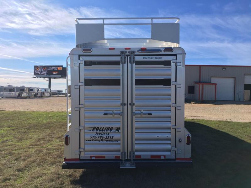 2024 Platinum Coach 24 ft Sport Combo Roper Special Livestock Trailer ...