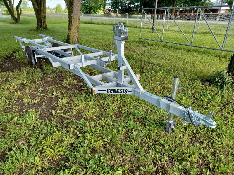 2022 Genesis 20' Tandeam Axle Crank up Pontoon Boat Trailer in New ...