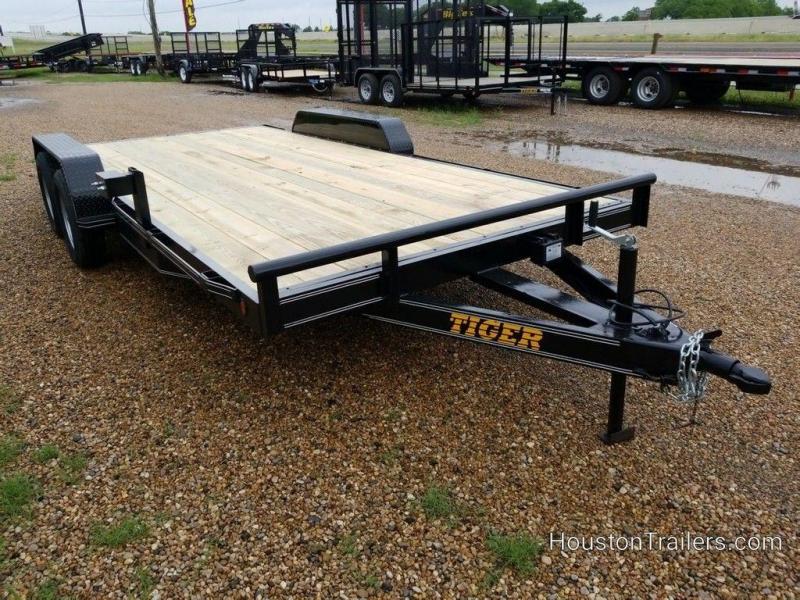 2019 Tiger Car Hauler 83" x 18' Wood Floor TI-61 in Beasley, TX ...