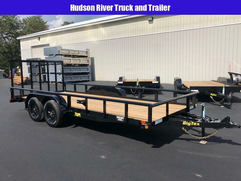 BIGTEX 2023 70PI 7' x 18 Tandem Axle Pipe Landscape / Utility Trailer ...