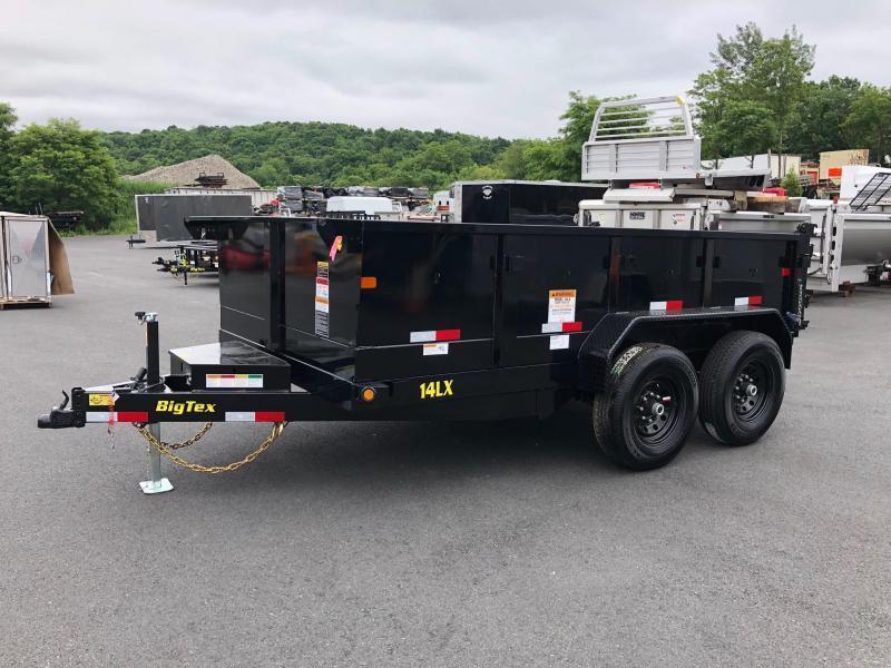 BIGTEX 2019 14LX-12 (7' x 12') BLACK HEAVY DUTY TANDEM EXTRA WIDE DUMP ...