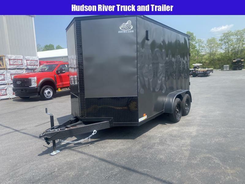 2023 COVERED WAGON 7X12 TANDEM AXLE ENCLOSED TRAILER *BLACK GOLD ...