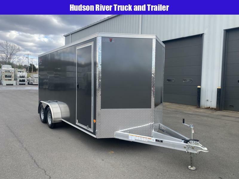 2024 DURABULL ALUMINUM 7X16 TANDEM AXLE ENCLOSED CARGO TRAILER W/ RAMP ...