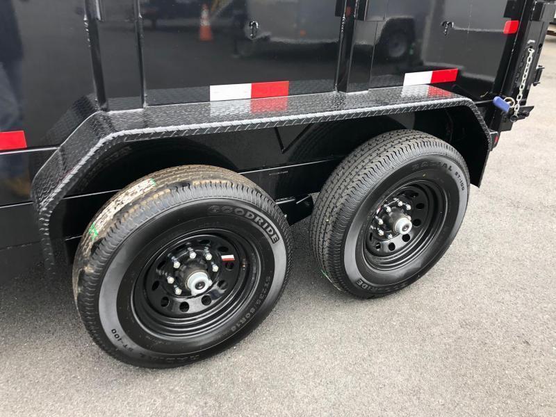 BIGTEX 2020 14LX-12 (7' x 12') BLACK HEAVY DUTY TANDEM EXTRA WIDE DUMP ...