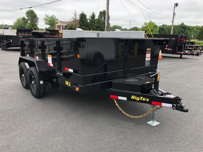 BIGTEX 2020 14LX-12 (7' x 12') BLACK HEAVY DUTY TANDEM EXTRA WIDE DUMP ...