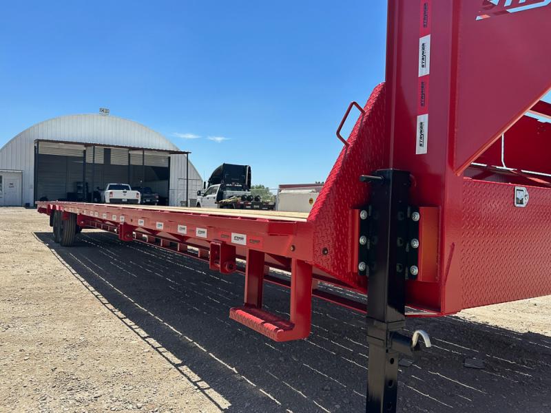 40' Hotshot Trailer (2) 8K Axles Straight Deck Slide in Ramps 14ply ...