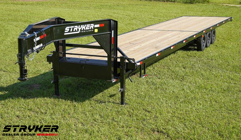 40' Hotshot Trailer (3) 7K Axles Straight Deck 14ply tires Slide In ...