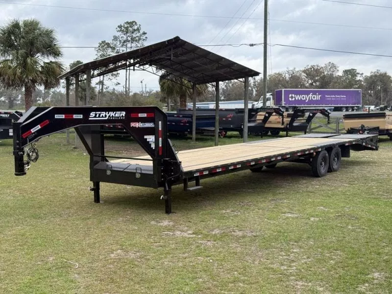 2025 35' Stryker Gooseneck (2) 7K Axles Mega Ramps 14 ply Tires in ...