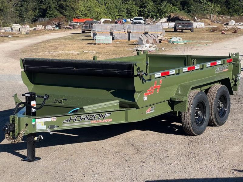 2025 12' EZ7 Dump Trailer 19" Sides 7K Axles 14K GVWR 3-way Door Slide ...