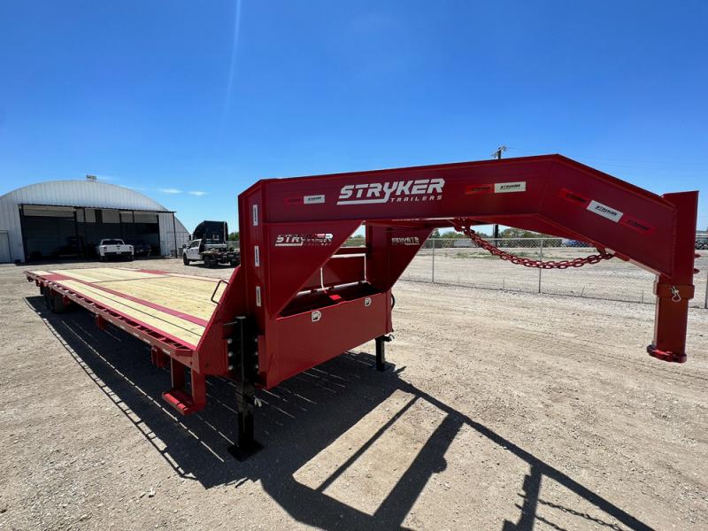 40' Hotshot Trailer (2) 8K Axles Straight Deck Slide in Ramps 14ply ...