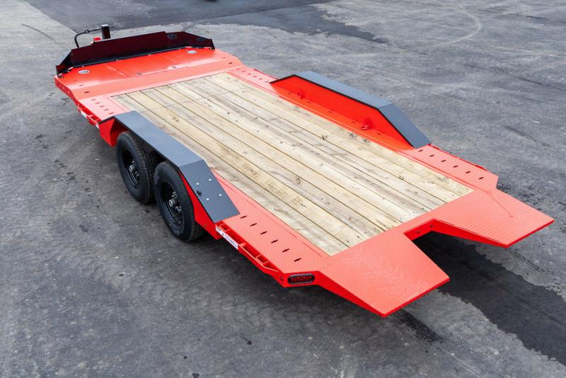 20' GTX Gravity Tilt 102" Wide (2) 7k Torsion Axles 4' Stationary Deck ...