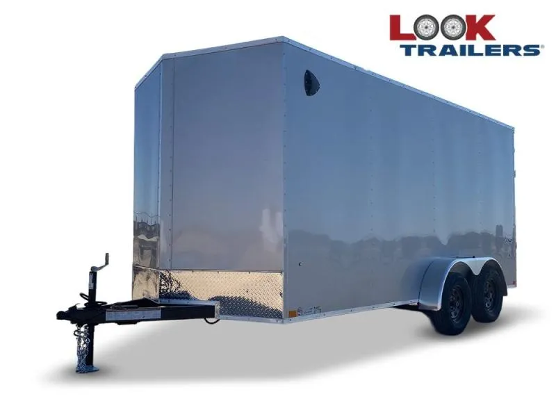 2026 7 x 16 Look Trailers ST DLX Flat Top V Nose Enclosed Trailer-(2) 3 ...