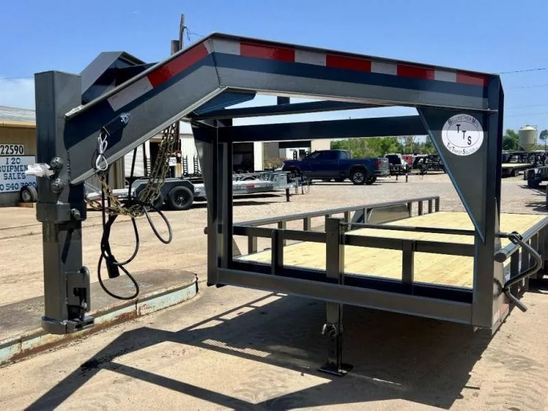 2025 22' Gooseneck Heavy Pipe Rail Equipment Trailer-6K Axles-Slide In ...