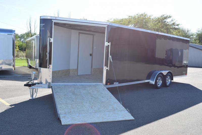 2020 RAVEN 28' ENCLOSED SNOWMOBILE/UTV TRAILER w/SNOW PLUS PACKAGE ...