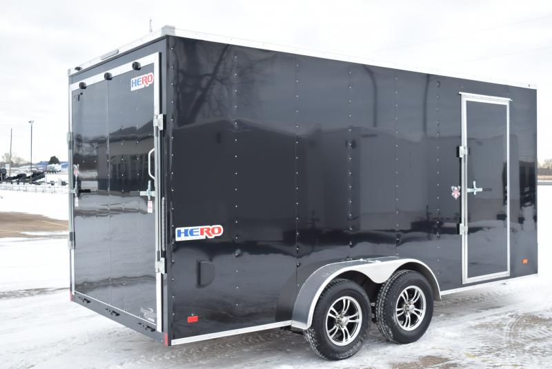 BRAVO HERO 7x16 ENCLOSED CARGO TRAILER in Schoolcraft, MI | Trailer Trader
