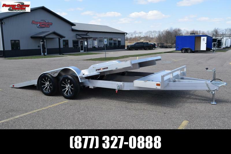 SPORT HAVEN 18' PREMIUM TILT BED CAR HAULER - 7K GVWR | Custom Enclosed ...