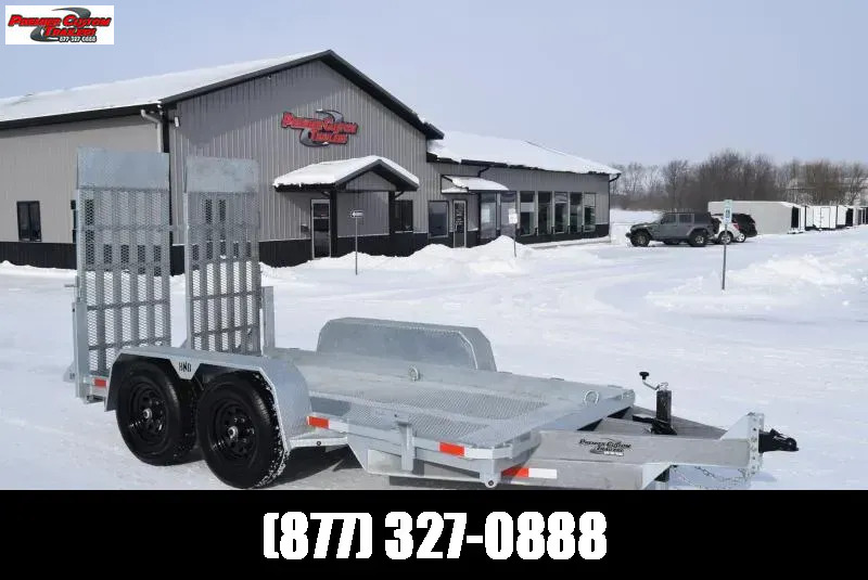 BND 6x12 GALVANIZED SCISSOR LIFT TRAILER w/ 5200LB AXLES in Schoolcraft ...