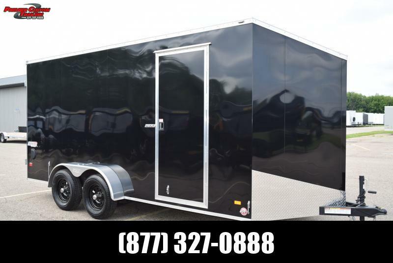 BRAVO 7x16 SCOUT ENCLOSED CARGO TRAILER w/ REAR DOUBLE DOORS | Custom ...