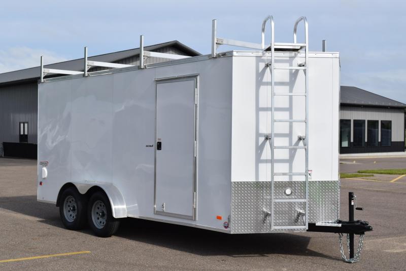 BRAVO 7x16 SCOUT ENCLOSED CONTRACTOR TRAILER | Custom Enclosed and Open ...