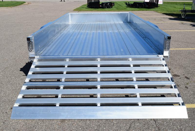 SPORT HAVEN 7x14 DELUXE OPEN UTILITY w/ ATP SIDES AND BI-FOLD RAMP GATE ...