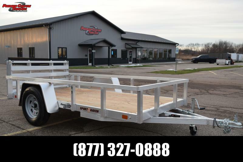 SPORT HAVEN 5x10 OPEN UTILITY TRAILER w/ BI-FOLD RAMP GATE | Custom ...