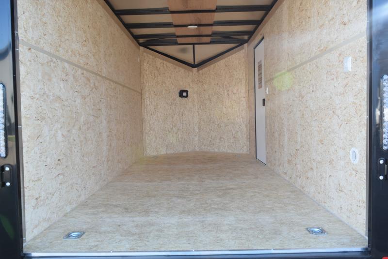 BRAVO 7x14 SCOUT *MIDNIGHT EDITION* ENCLOSED CARGO TRAILER - DOVE GRAY ...