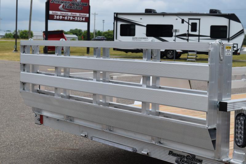 SPORT HAVEN 7x14 OPEN UTILITY TRAILER w/ REMOVEABLE SIDE RAMPS AND BI ...