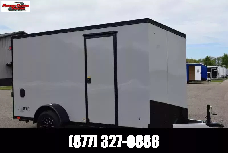 ATC 6x12 STO 300 ALUMINUM CARGO TRAILER w/ BLACK TRIM PACKAGE in ...