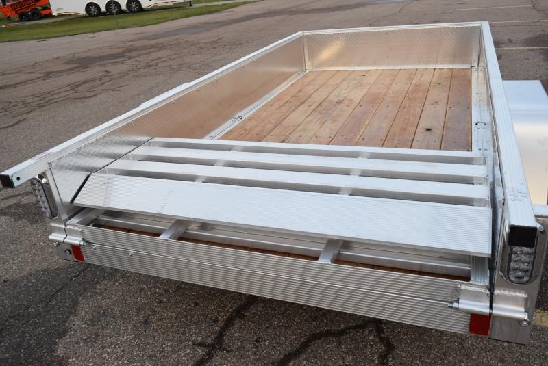 SPORT HAVEN 5x10 OPEN UTILITY TRAILER w/ BI-FOLD RAMP GATE & ATP SIDES ...