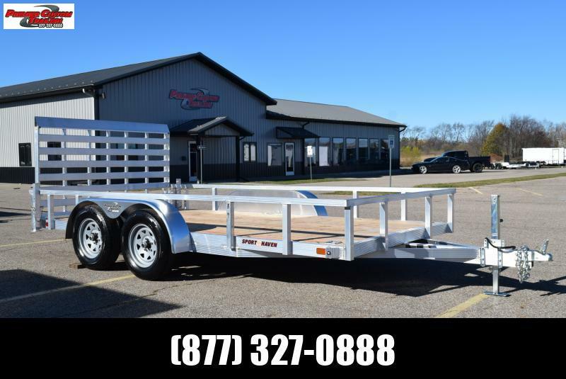 SPORT HAVEN 7x14 OPEN UTILITY TRAILER W/ HD REAR RAMP GATE in ...
