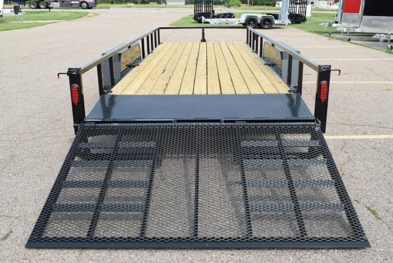 BND 20' LANDSCAPE UTILITY TRAILER w/ 5200LB AXLES AND HD REAR RAMP GATE ...