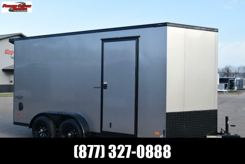 BRAVO 7x14 SCOUT ENCLOSED CARGO TRAILER *MIDNIGHT EDITION* in ...